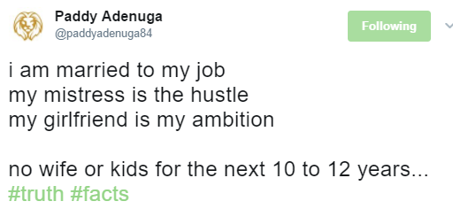 Paddy Adenuga says he's married to his job, breaks hearts - Vanguard Allure