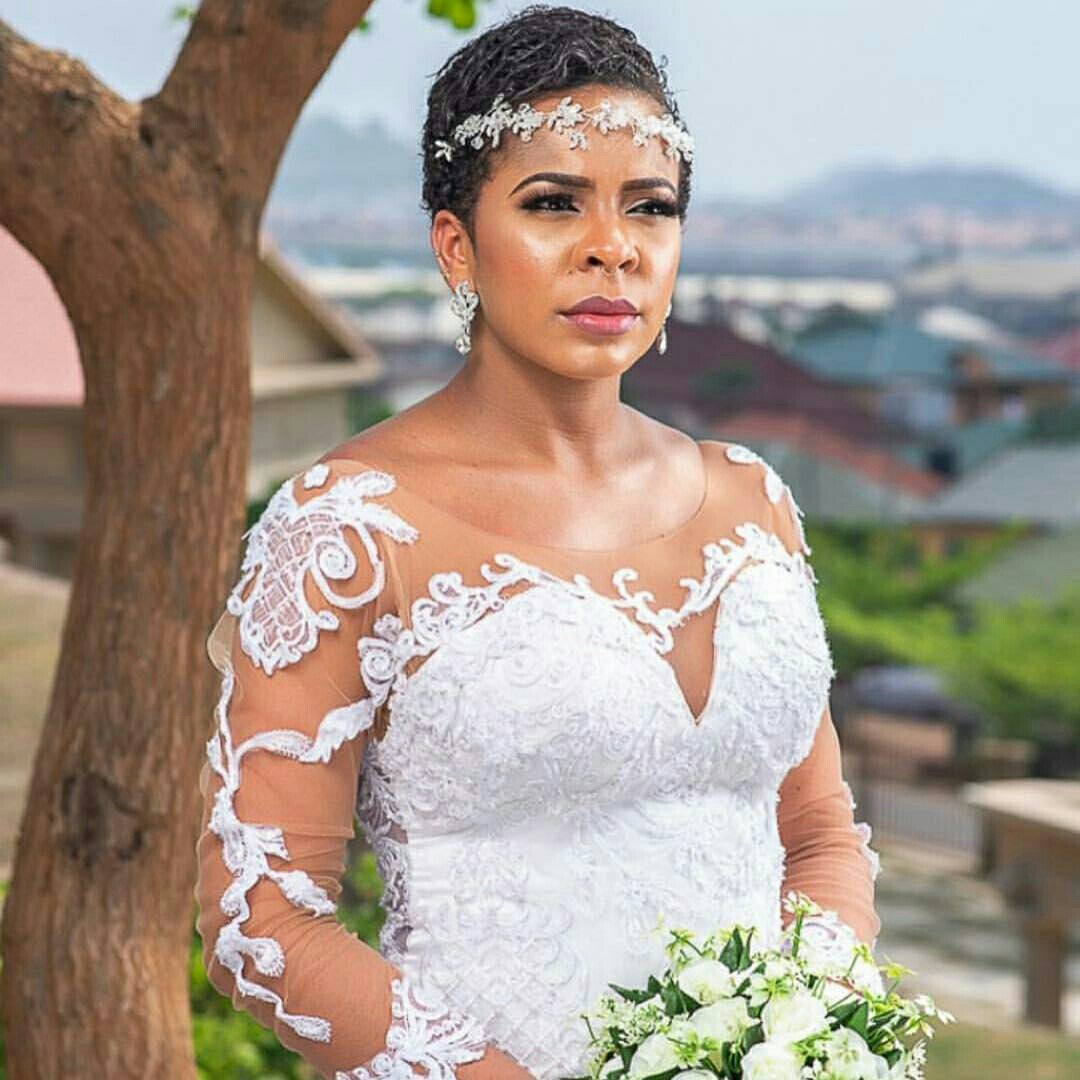 BBNaija's TBoss looks perfect in these wedding themed photos