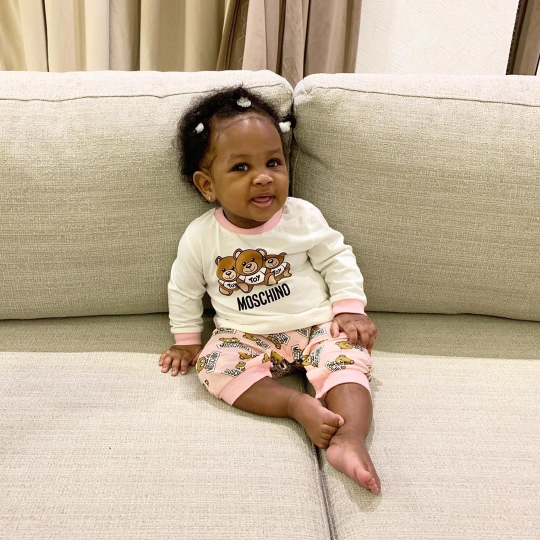 See how cute, Tania Omotayo’s daughter is in this photo
