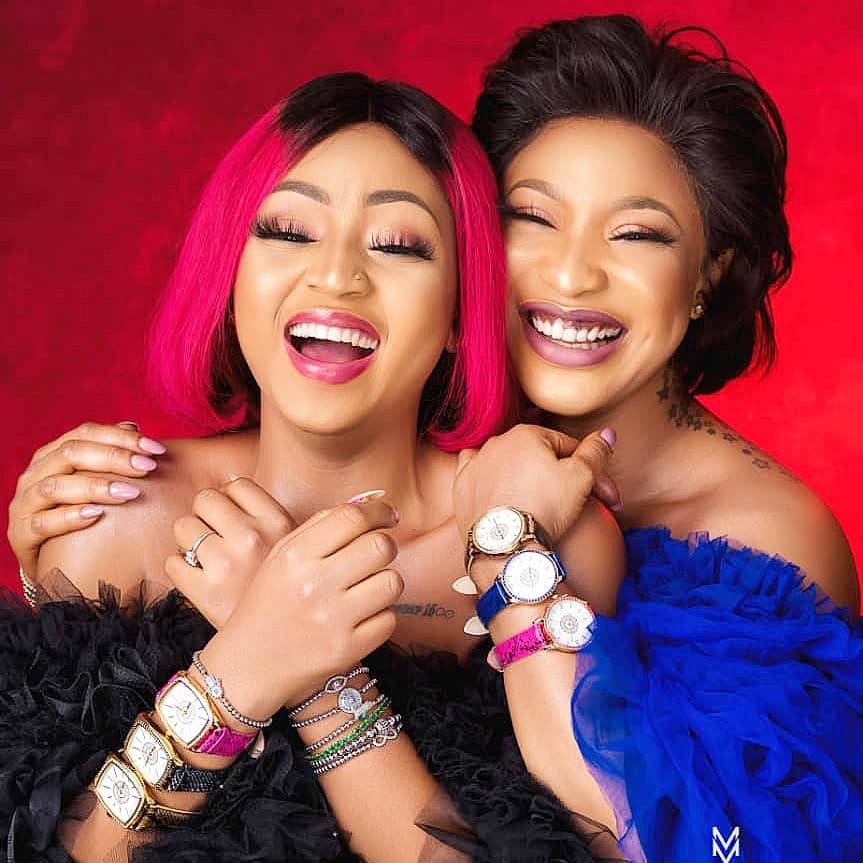 Regina Daniels, Tonto Dike pair up in cute photo for Sapphire ...