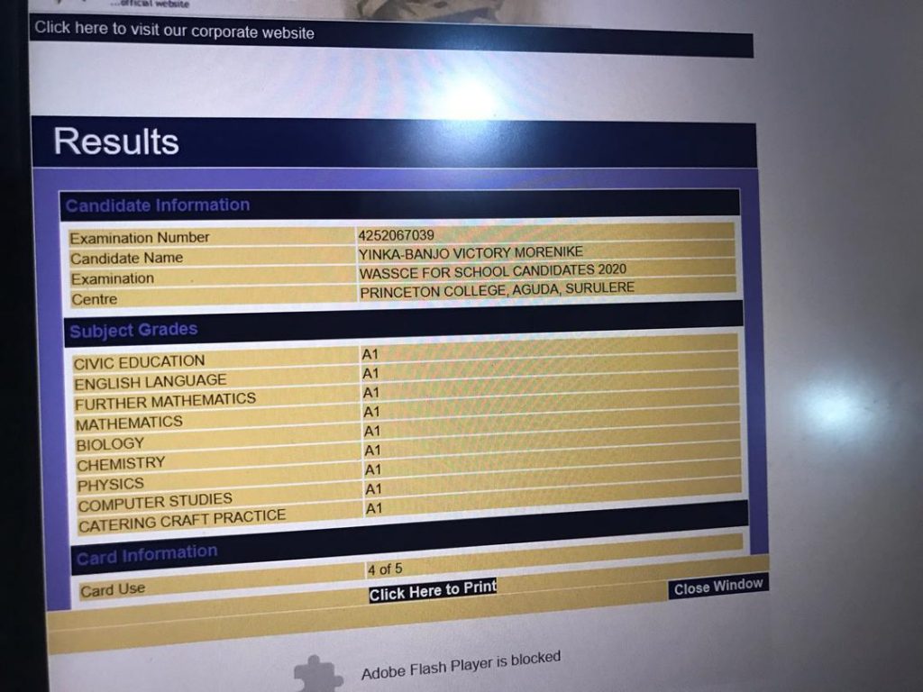 Victory Yinka-Banjo scores 9As in all WAEC Papers, A stars in Cambridge ...