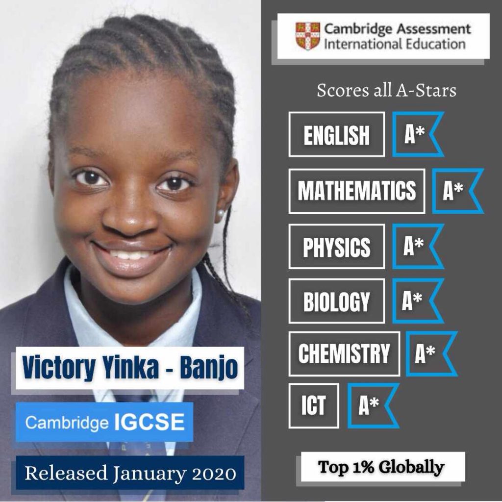 Victory Yinka-Banjo scores 9As in all WAEC Papers, A stars in Cambridge ...