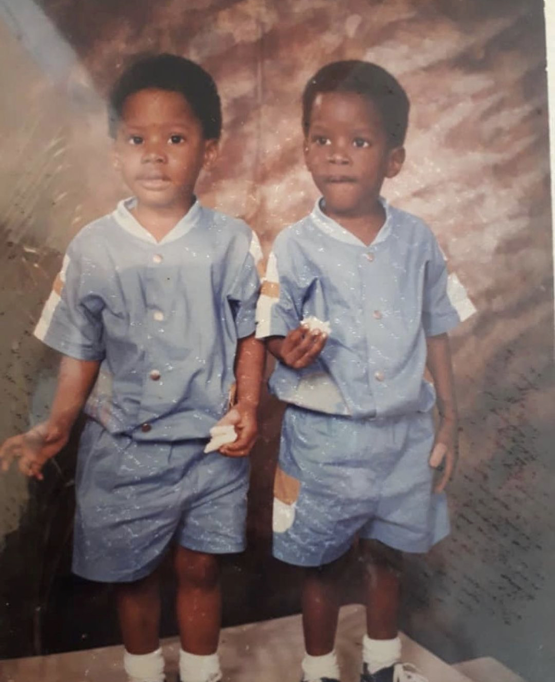 BBNaija’s Elozonam & Twin brother recreate childhood pictures ...