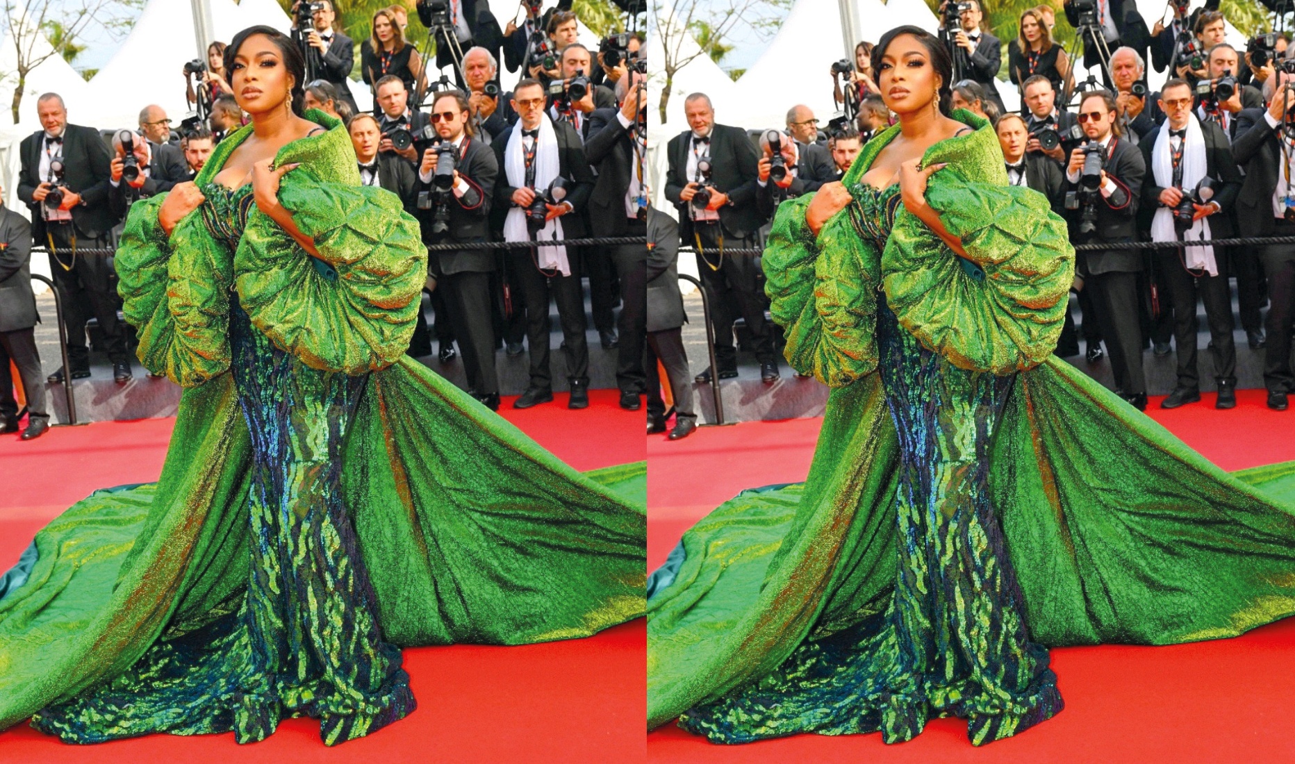 Chika Ike Shines In Peacock Dress At Cannes Film Festival - Vanguard Allure
