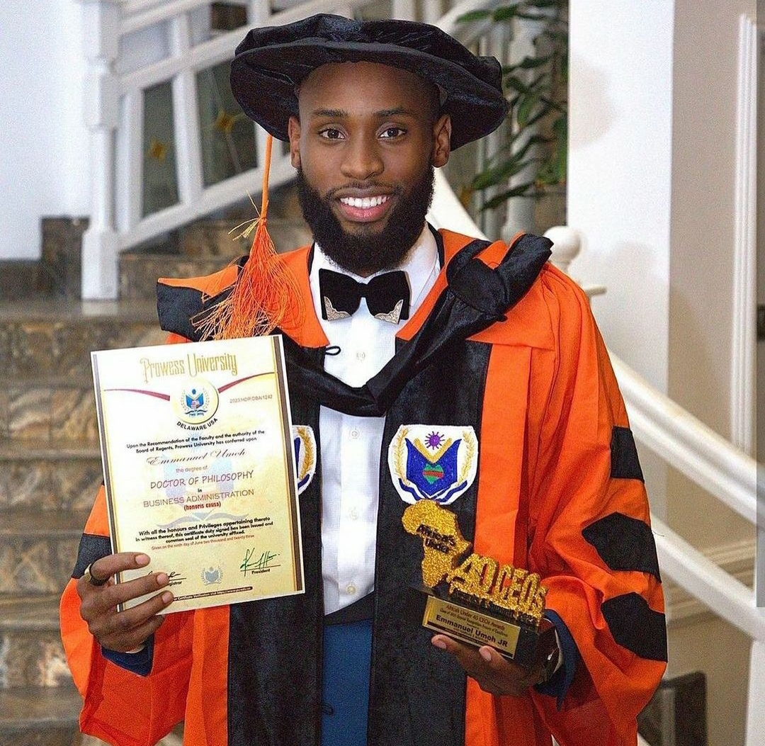 Emmanuel Umoh receives doctorate degree in the USA - Vanguard Allure