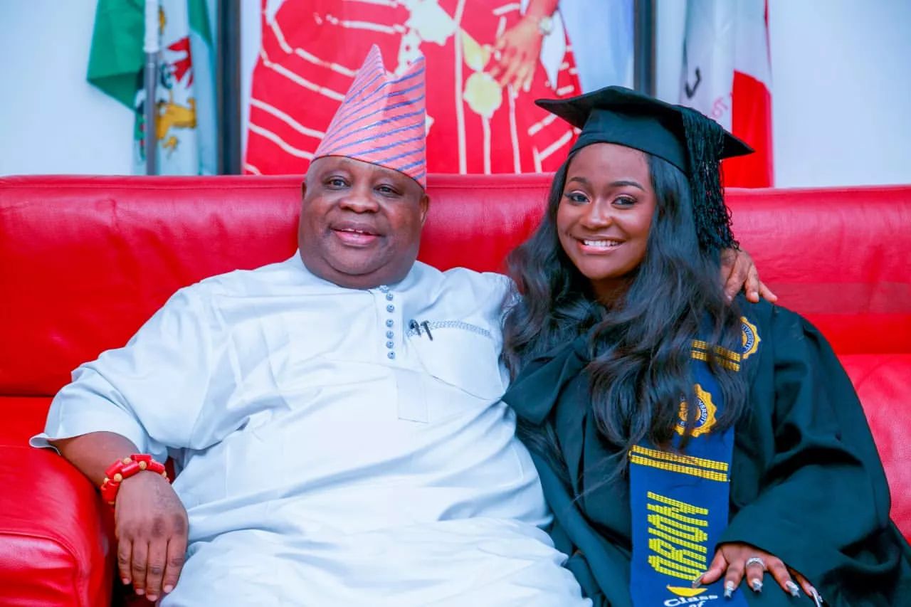 Governor Adeleke's daughter graduates from Adeleke University