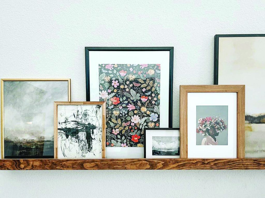 How to style your picture ledge with artwork - Vanguard Allure