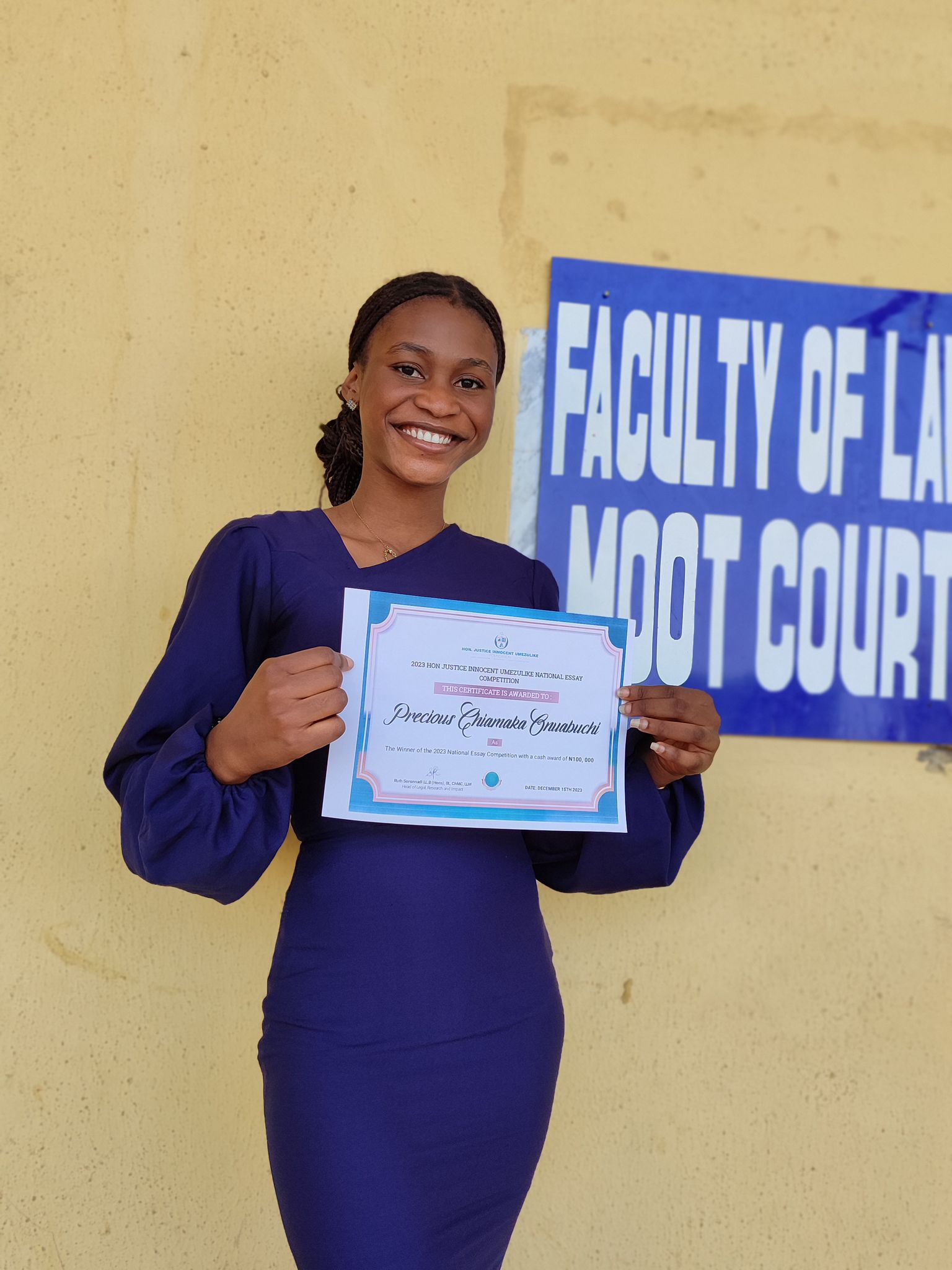 Unilorin student, Precious Onuabuchi, wins Justice Innocent Umezulike annual essay competition ...